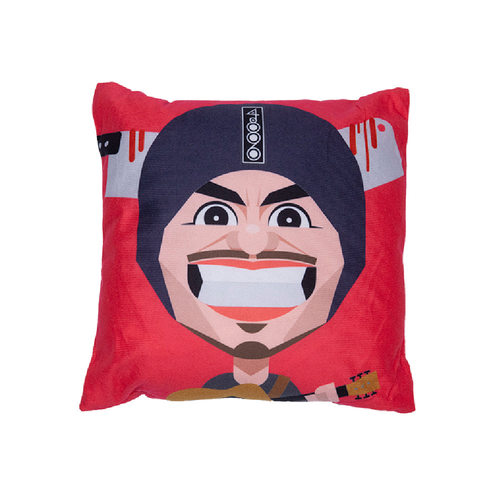 4896 × 紅色 NW 卡通抱枕｜4896 × NW Cartoon Pillow (Red) – Namewee 4896